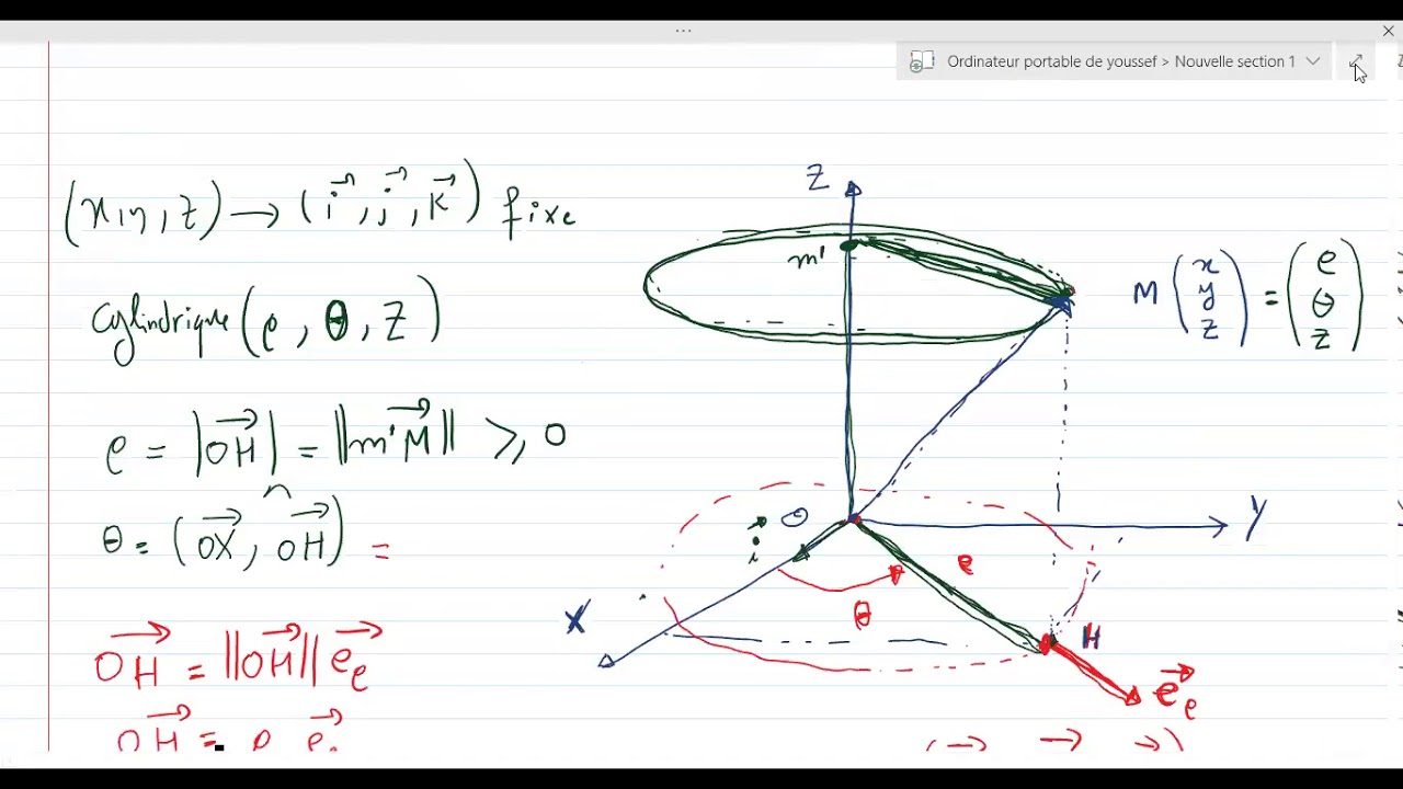 ELECTRICITE 1 CHAPITRE 1 ANALYSE VECTORIELLE PARTIE 2 - YouTube