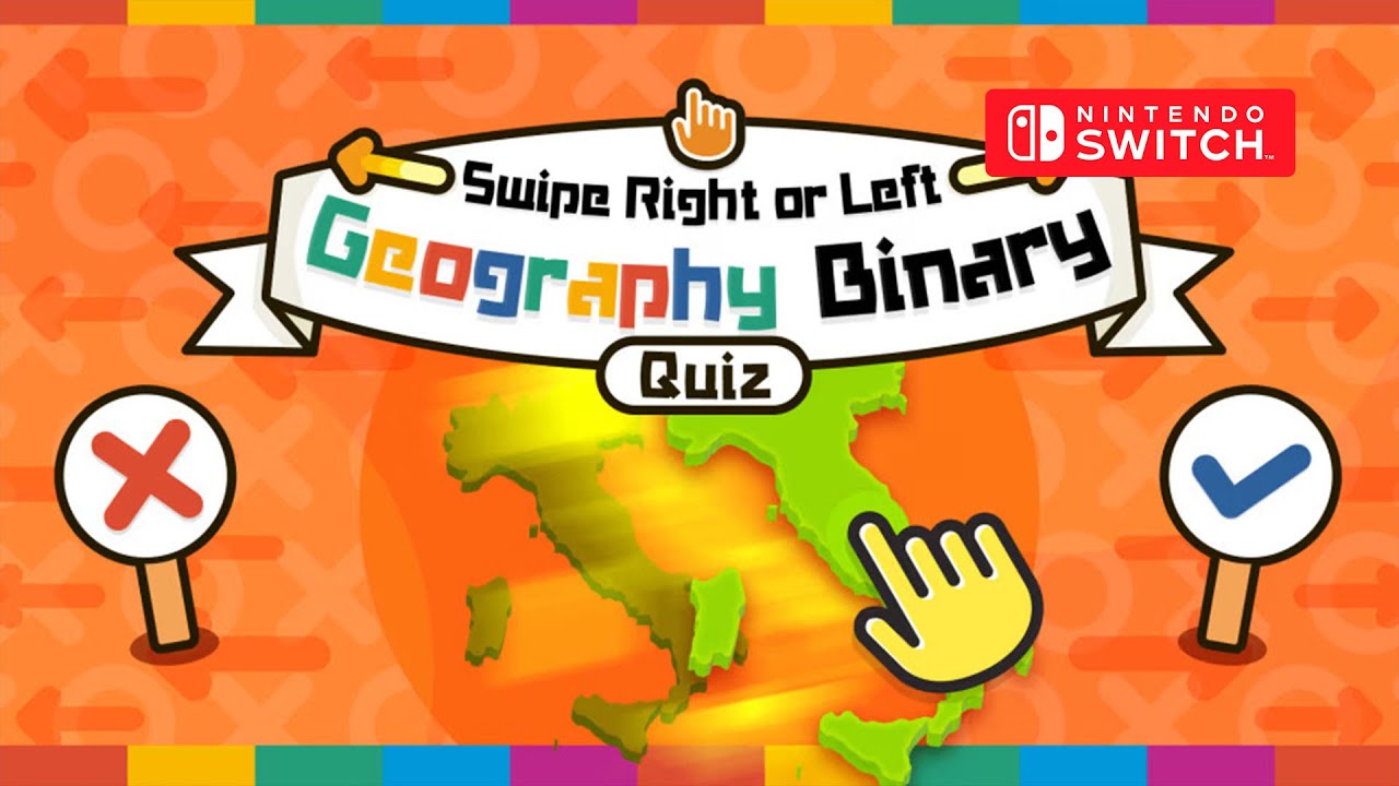 Swipe Right or Left Geography Binary Quiz Gameplay Nintendo Switch - YouTube