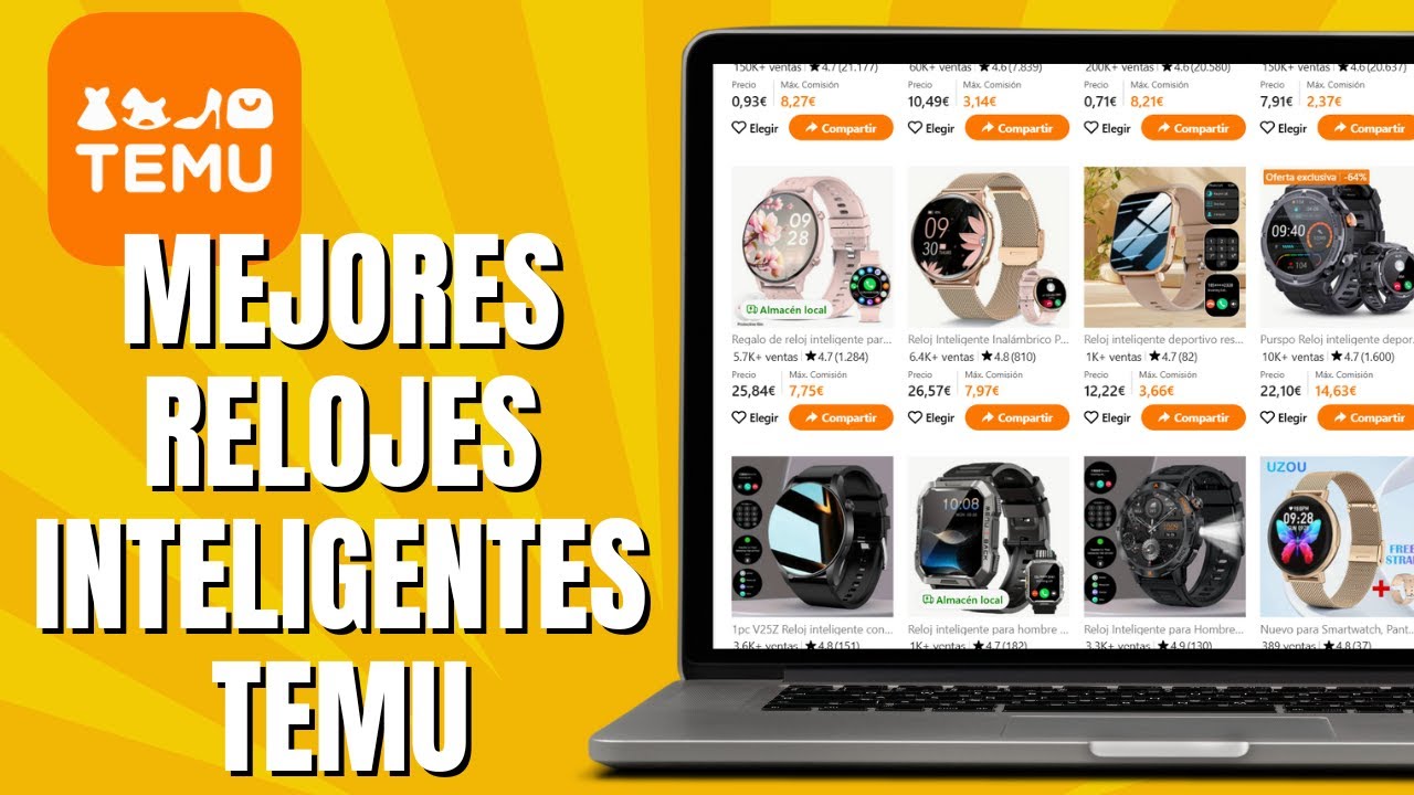Mejores Relojes Inteligentes TEMU - YouTube