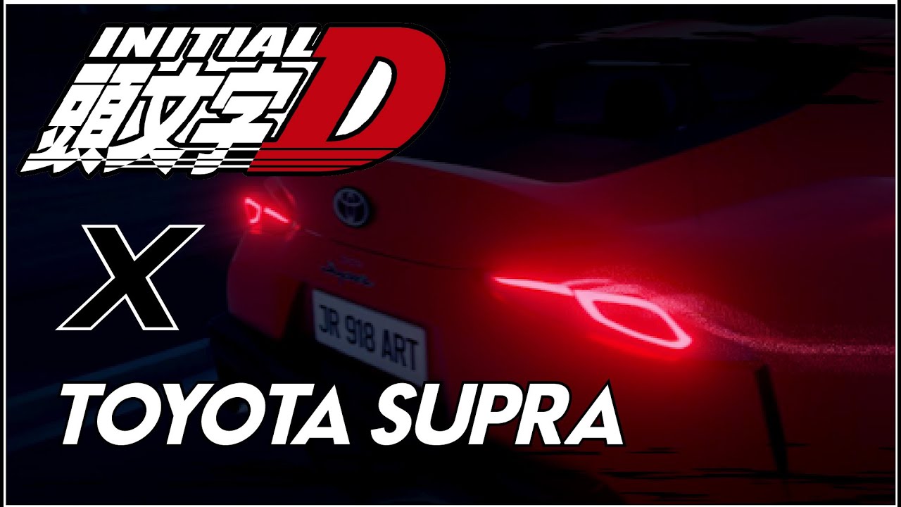 Initial D x Toyota Supra | Cinematic Blender animation - YouTube