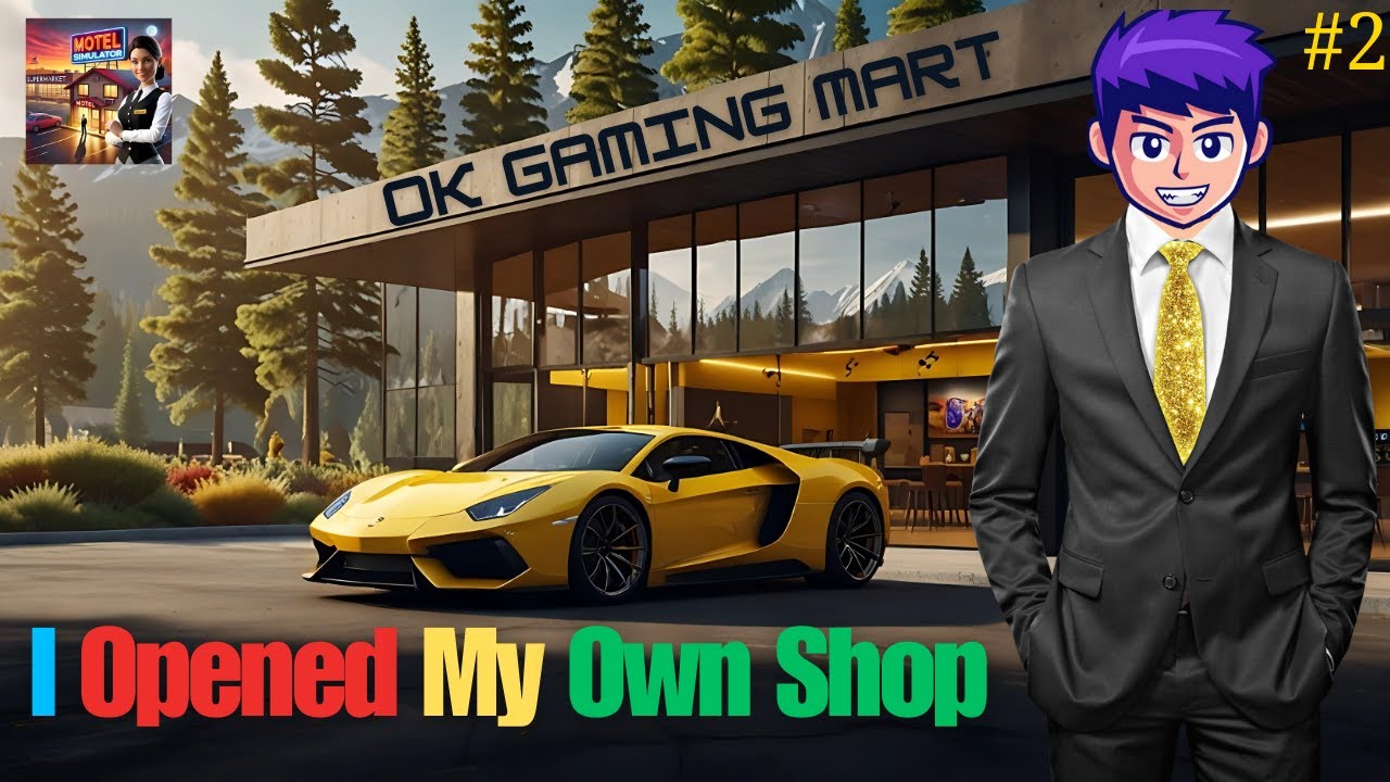 Unlocking My Own Shop In Motel || Supermarket & Manager Simulator - YouTube