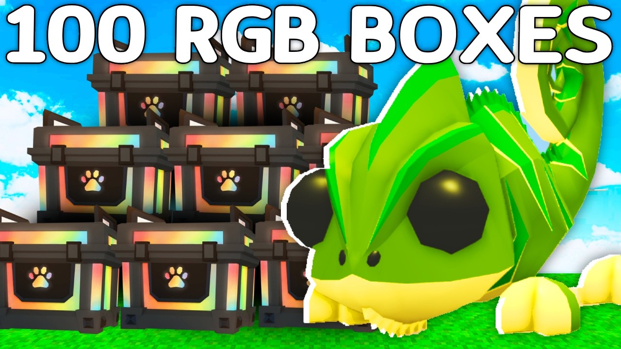 OPENING 100 RGB BOXES In Adopt Me! - YouTube