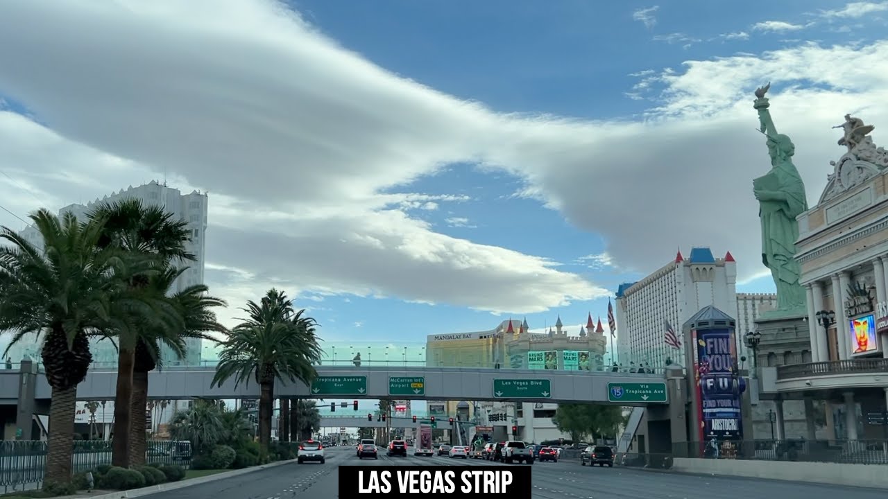 Las Vegas Strip | Wednesday driving tour - YouTube