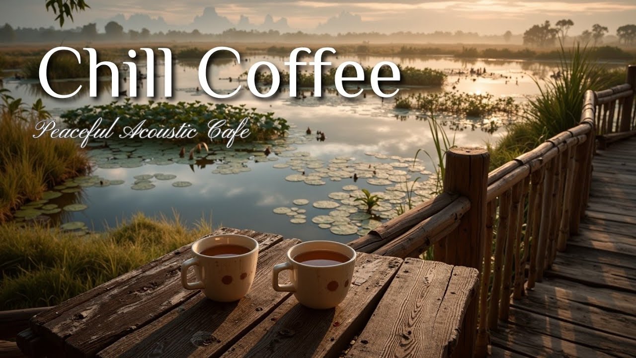 Chill Coffee Guitar Music ~ Peaceful Acoustic Cafe Ambience for Focus ...