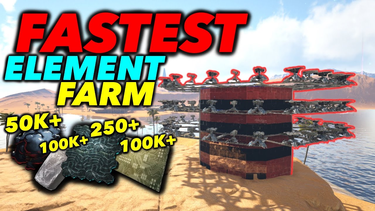 Fastest AUTOMATED ELEMENT FARM Design | Tutorial | Ark Survival Evolved ...