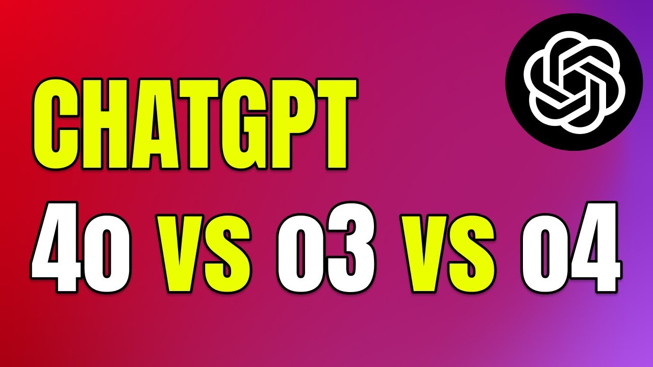 ChatGPT 4o vs o3 vs o4 - YouTube