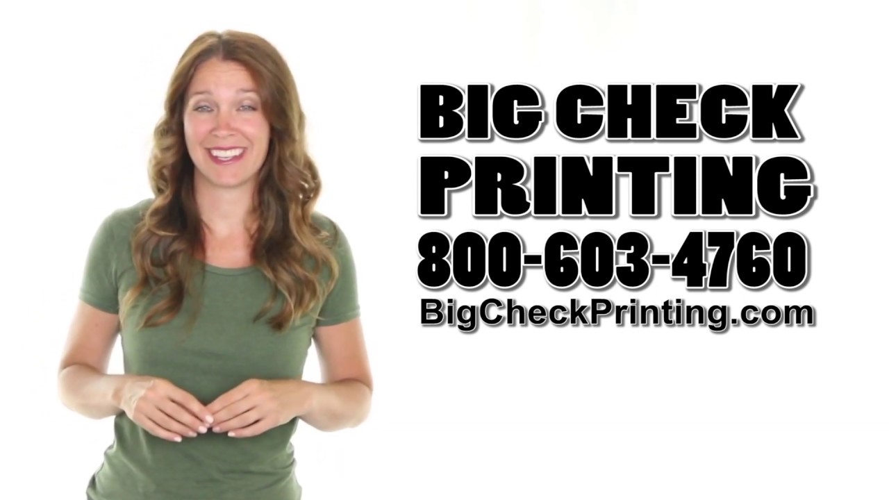Big Check Printing 800 603 4760 BigCheckPrinting YouTube Big Check Printing 800 603 4760 BigCheckPrinting YouTube