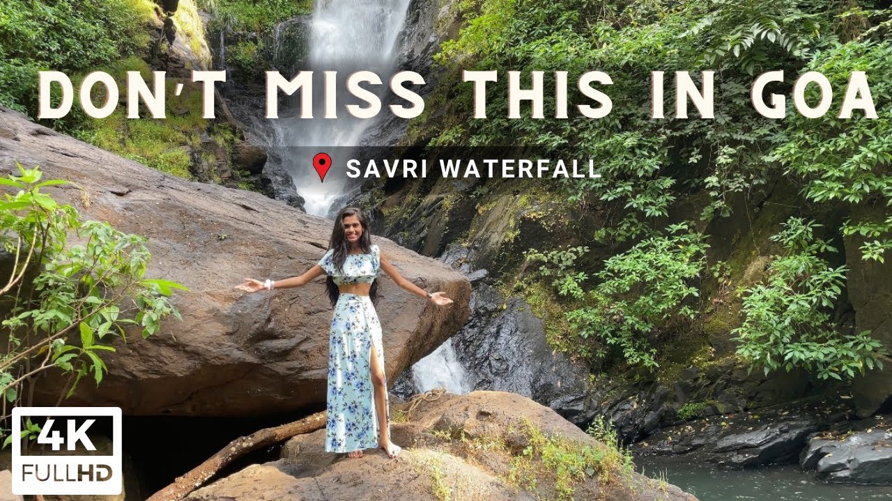 Savri Waterfall Goa in 4K | Netravali Wildlife Sanctuary | South Goa ...