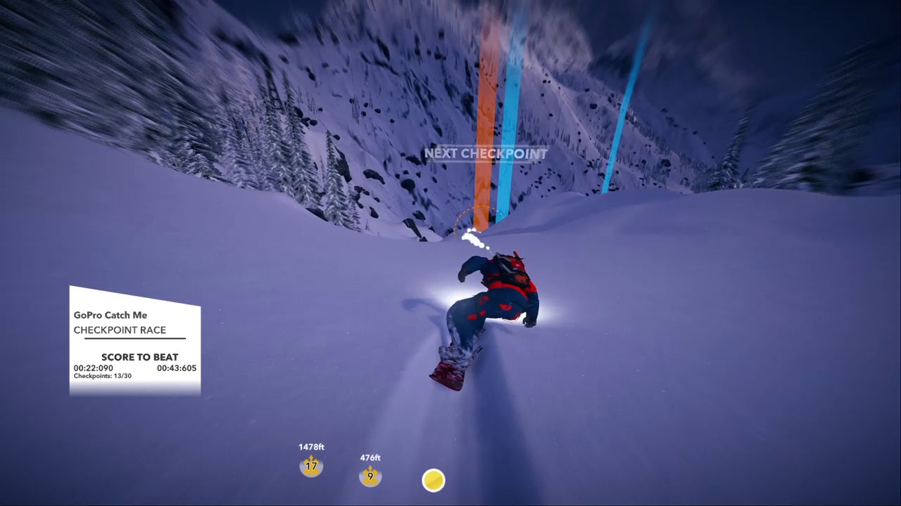 STEEP - GoPro Catch Me - Gold Medal - 42.394 Second Run - Snowboard ...
