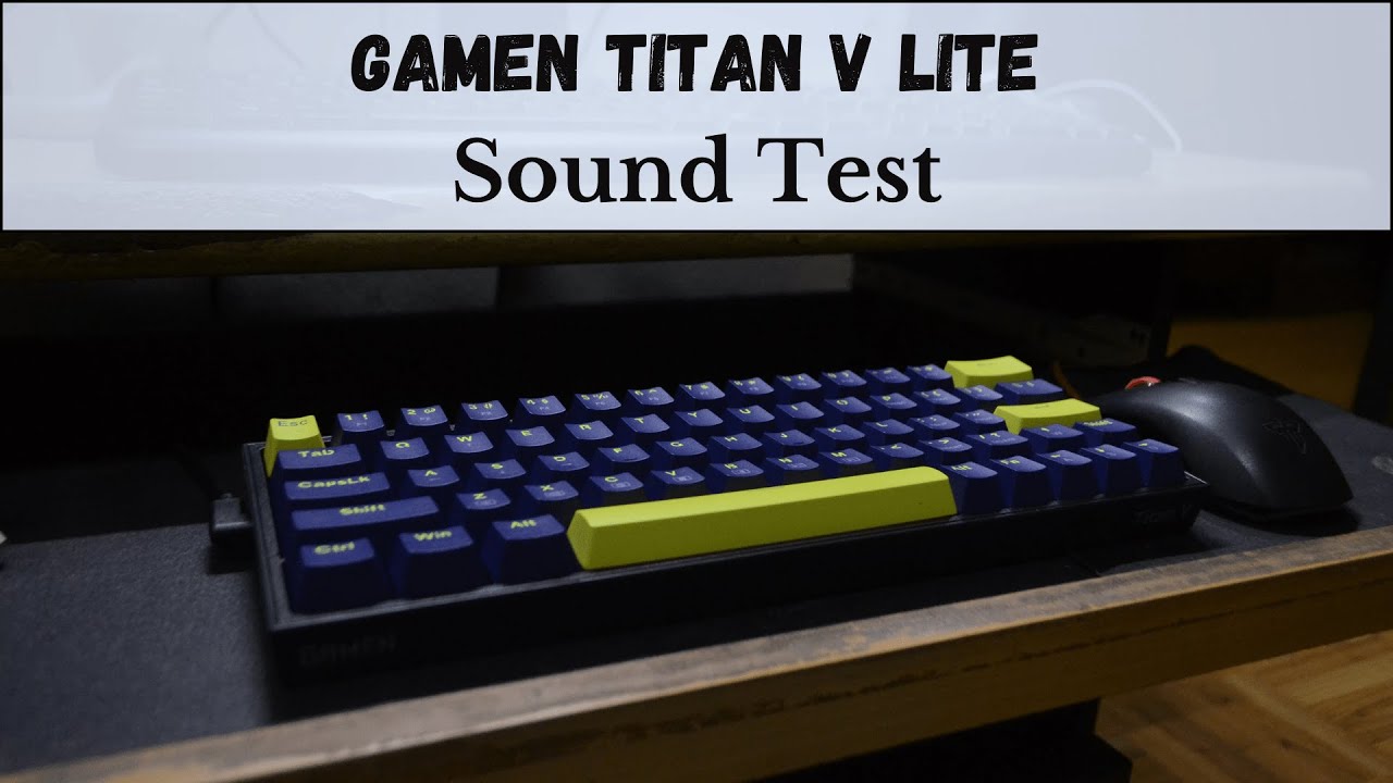 Gamen Titan V Lite Sound Test (Red Switch) - YouTube