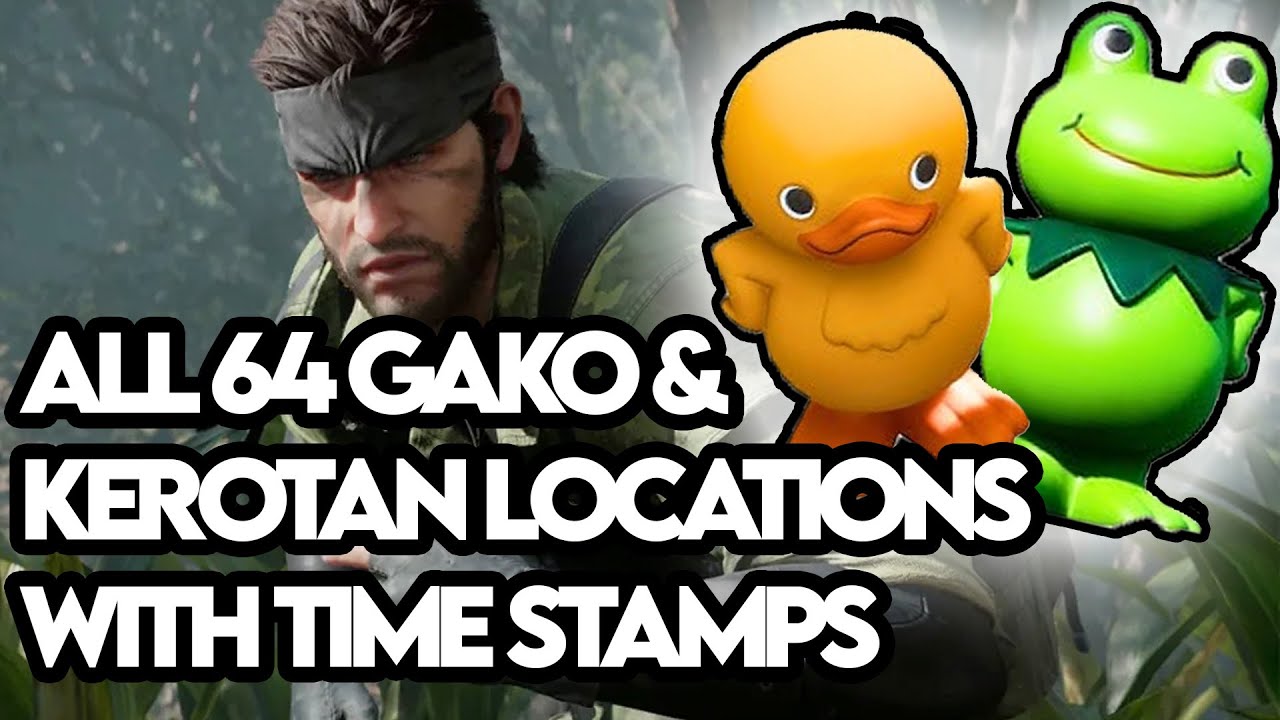 Metal Gear Solid Delta All 64 Keroton and GAKO Locations (WITH ...