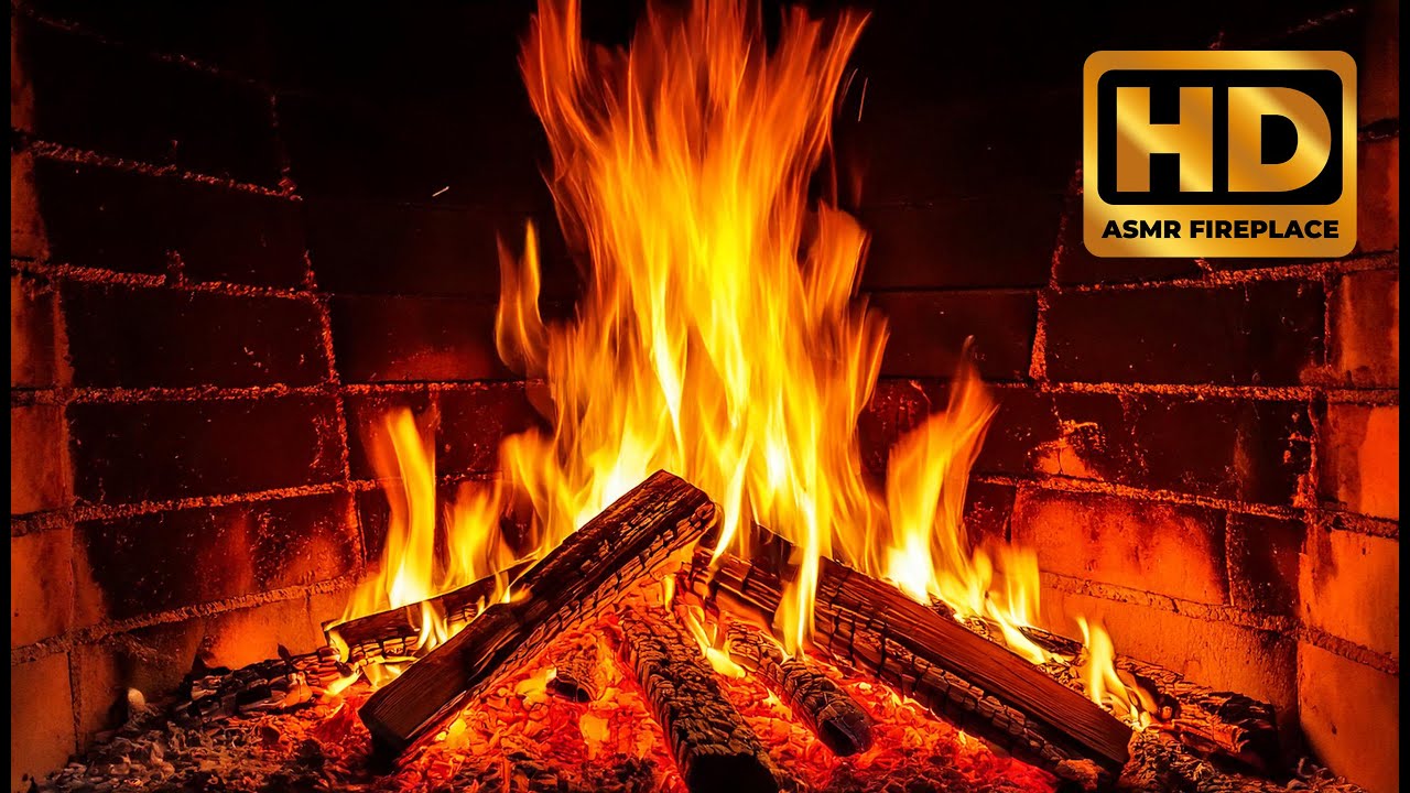 Cozy Fireplace & Crackling (12 HOURS) Fire Sounds for Sleep, Relaxation ...
