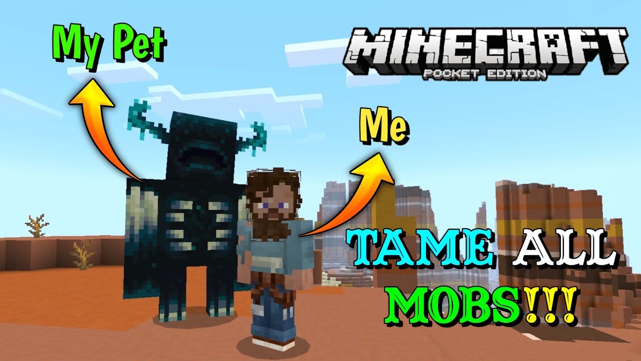 Tame Every Mob Addon For Minecraft PE 1.19 | Mob Taming Addon for MCPE - YouTube