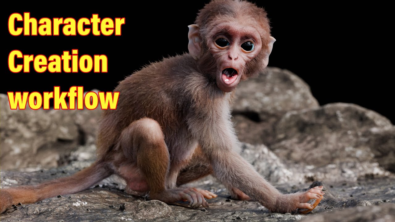 Making of Baby monkey in Blender - YouTube