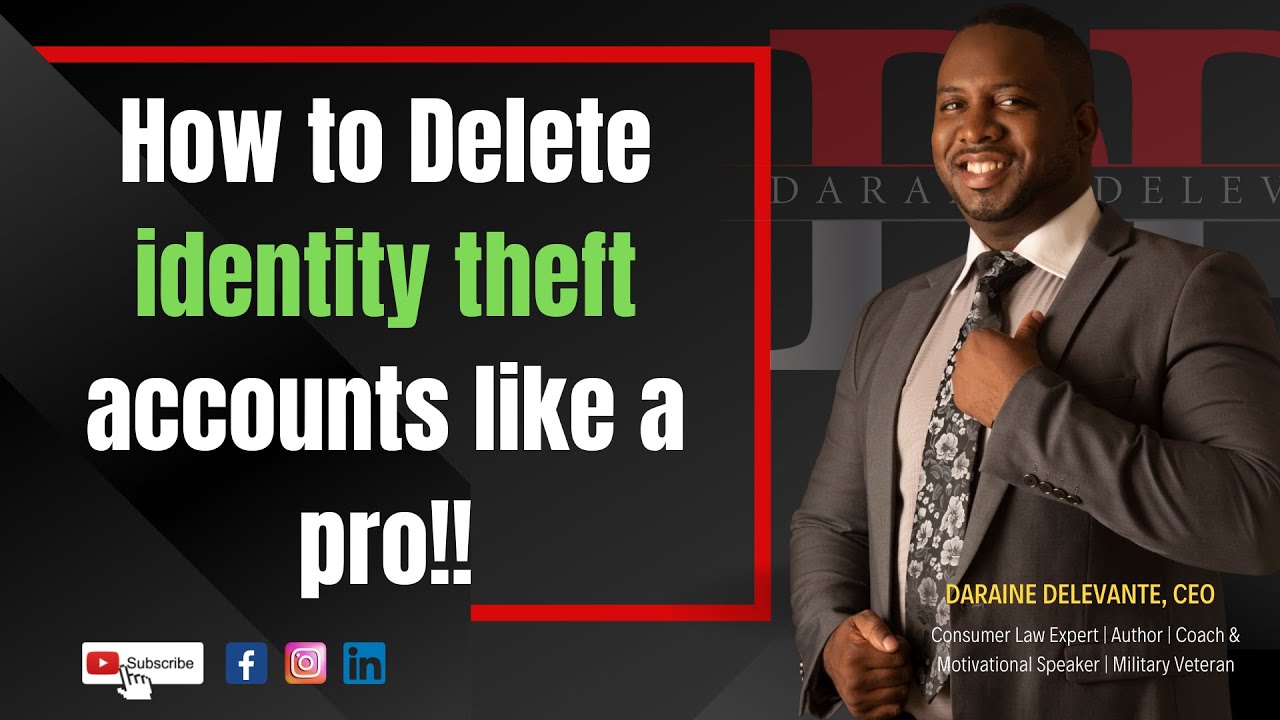 How to Delete identity theft accounts like a pro!! 🤓🤓🤓 - YouTube