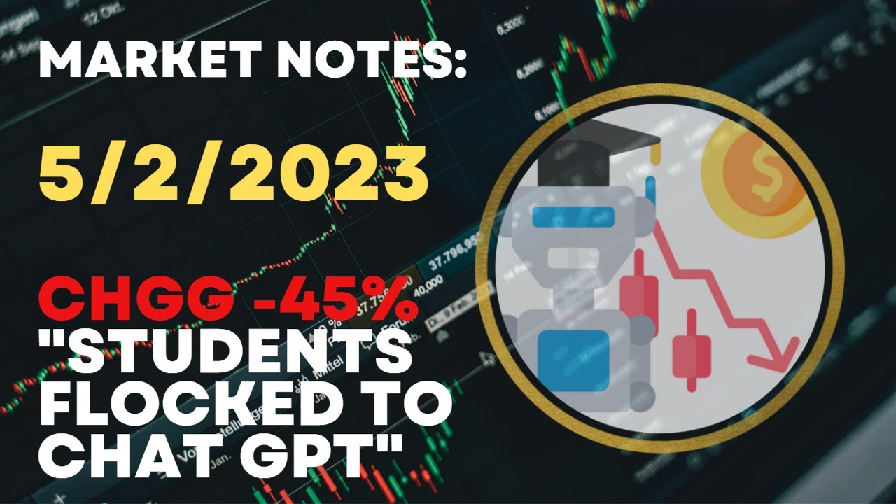 Chegg online education -40% as Chat GPT grabs market share - YouTube