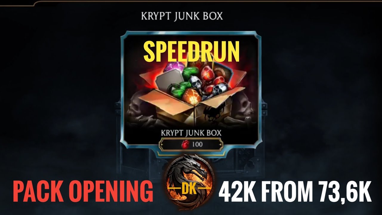 Krypt Junk Box Speedrun Opening 🎮 Mortal Kombat Mobile ️MK Mobile ️MKM #mortalkombatmobile # ...