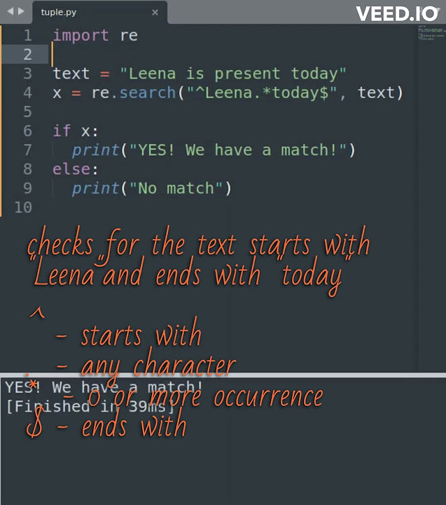 Regular Expression In Python Shorts Pythonprogramming Python