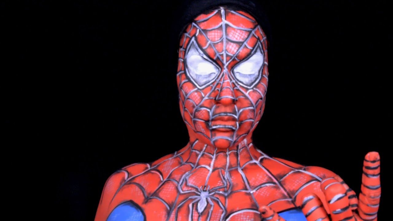 Spiderman Makeup - YouTube