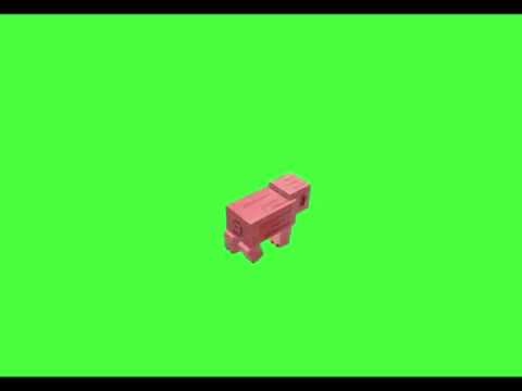 Minecraft pig green screen effect (original) - YouTube