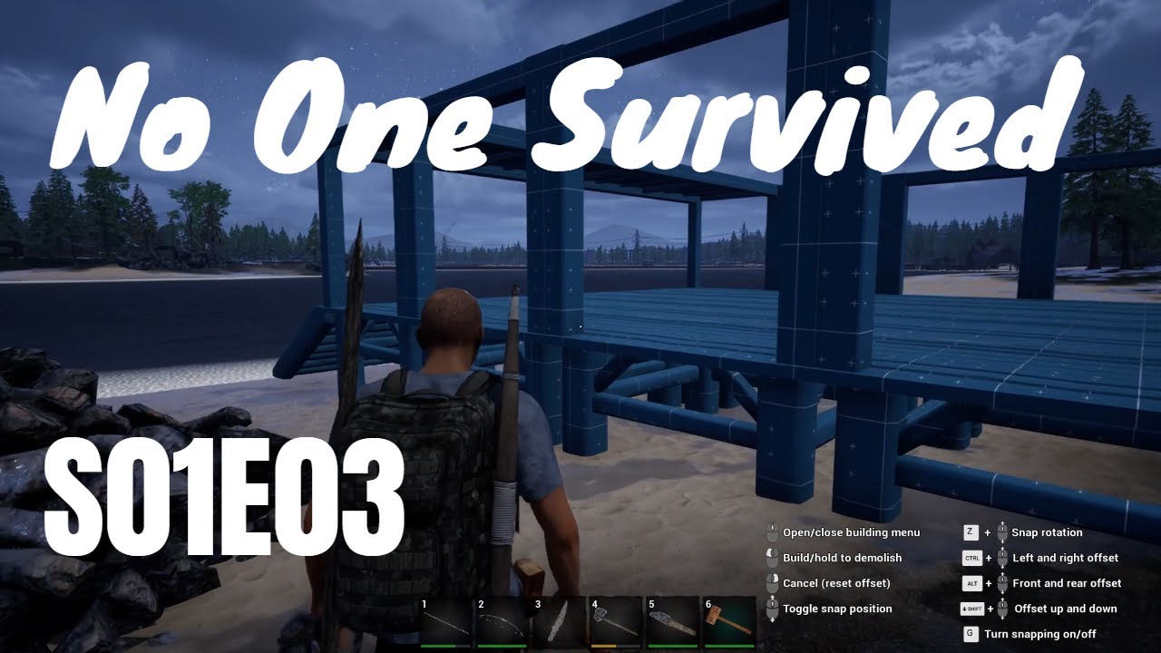 No One Survived - Setting up your base (blueprint mode)! (S01E03) - YouTube
