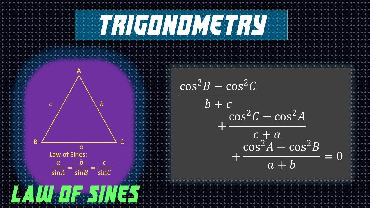 25 | Trigonometry | Law Of Sines - Worked Out Problem - YouTube