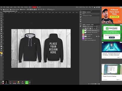 Changing Logo on Hoodie Mock Up