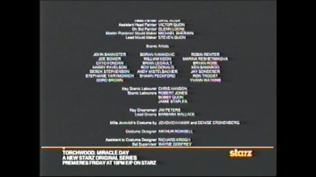 Resident Evil: Afterlife (2010) End Credits (Starz 2011) - YouTube