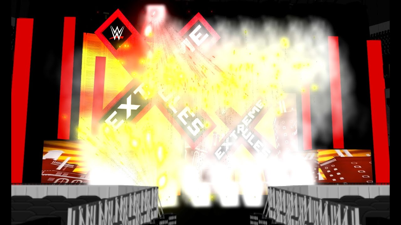 WWE Extreme Rules 2014 Opening Pyro Replication (WWE 2010s Pyro ...