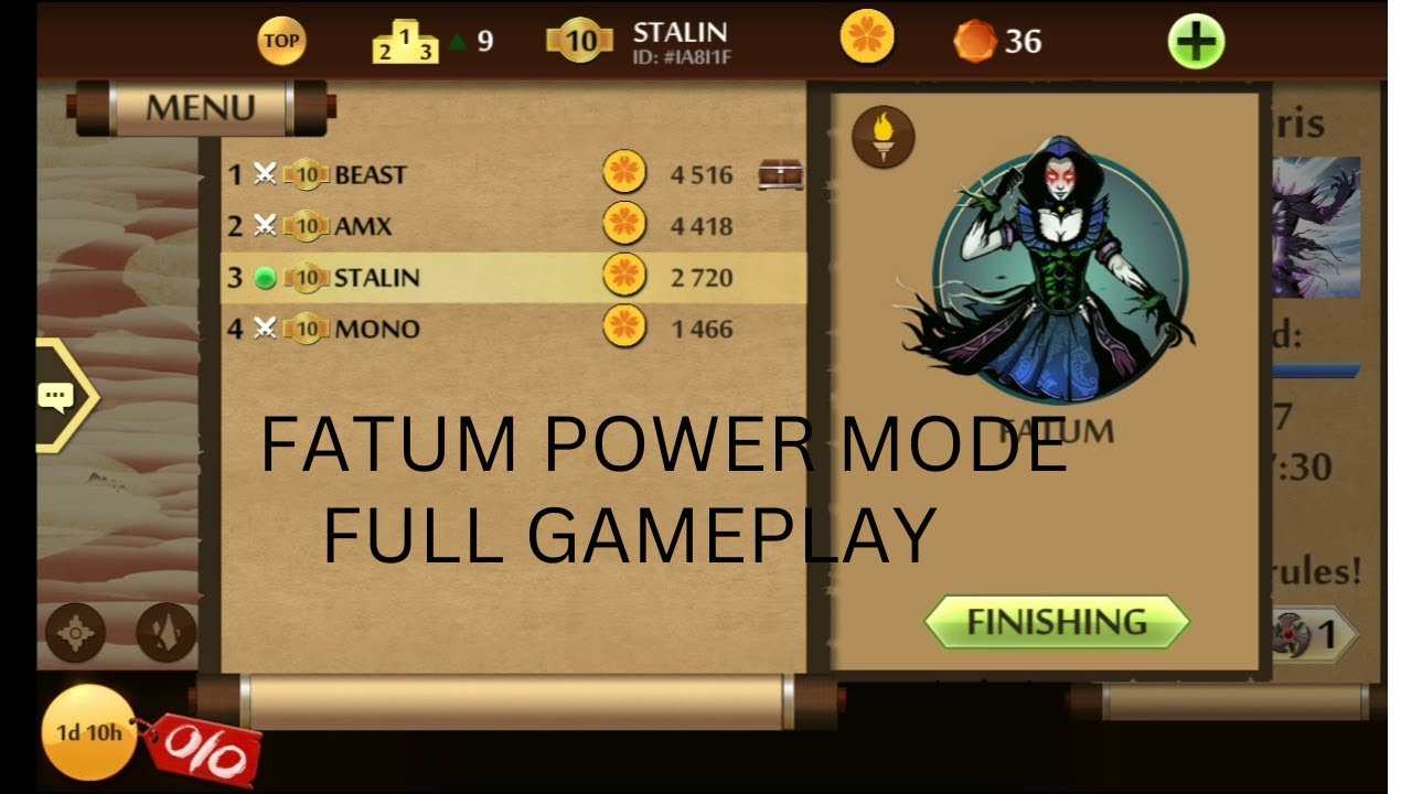 FATUM POWER MODE IN CLAN TOSCA - YouTube