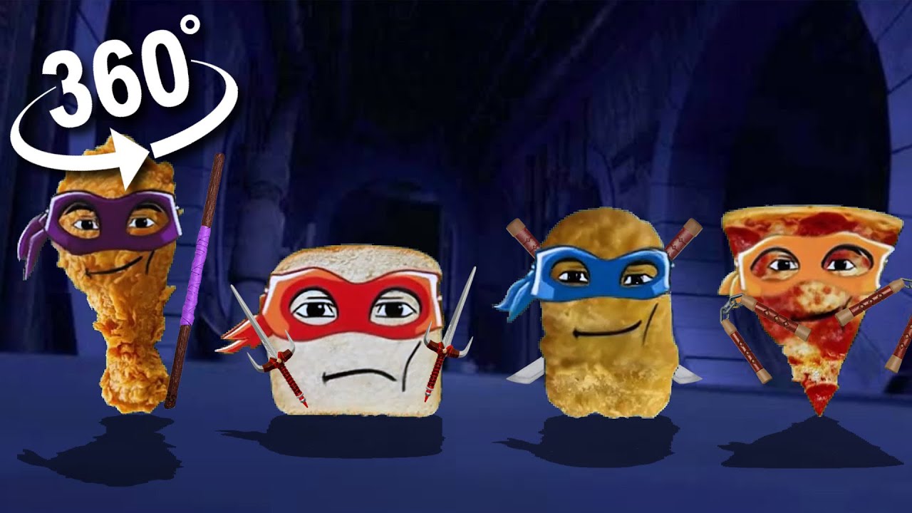 Cotton eye joe 😞 Ninja Turtles 4k version 360° VR - YouTube