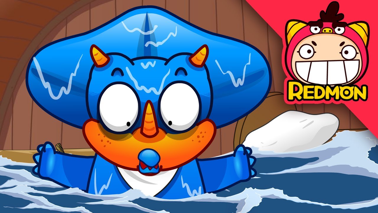 Here comes the rain (1) | Dinosaurs Story | dinosaur cartoon | REDMON ...