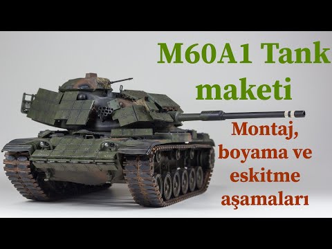M60A1 w/REACTIVE ARMOR Tank Maketi  (1/35 - Tamiya)