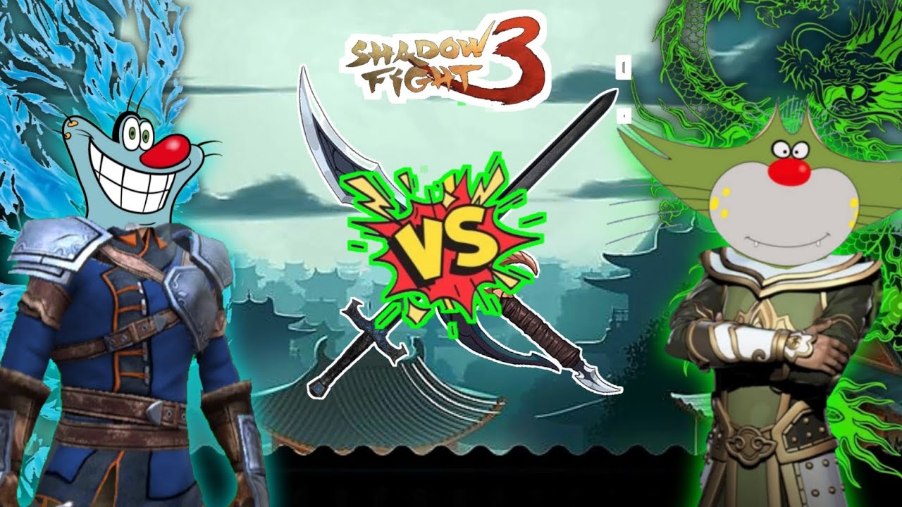 Oggy or jake ki fight me kon jeetega......shadow fight 3 - YouTube