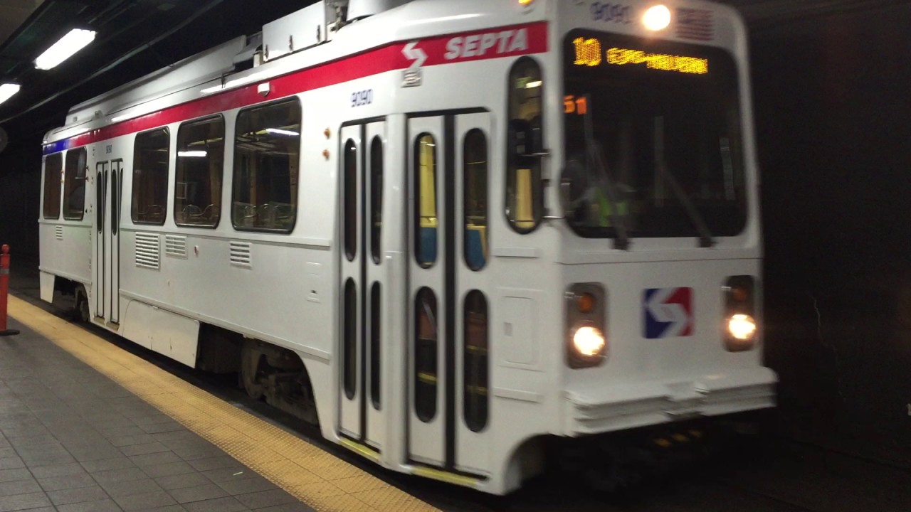 Philadelphia SEPTA underground bus train 2016 - YouTube