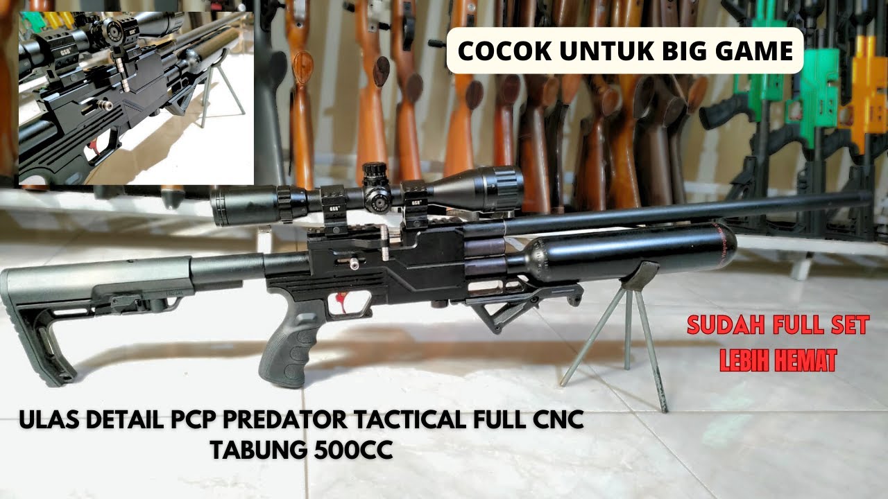 Review PCP Predator Tactical FULL CNC !! Full Set Lengkap POWER BIG ...