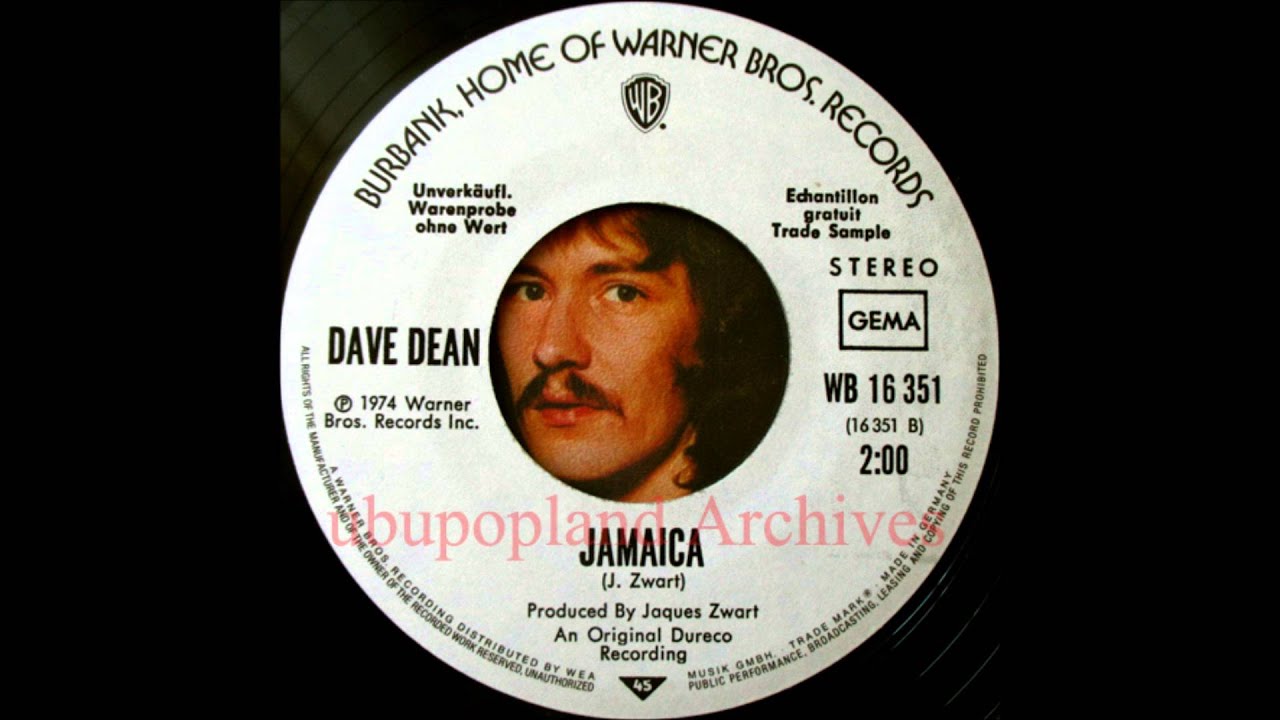 Dave Dean - Jamaica - Dutch Funk rock dancer 70s - YouTube