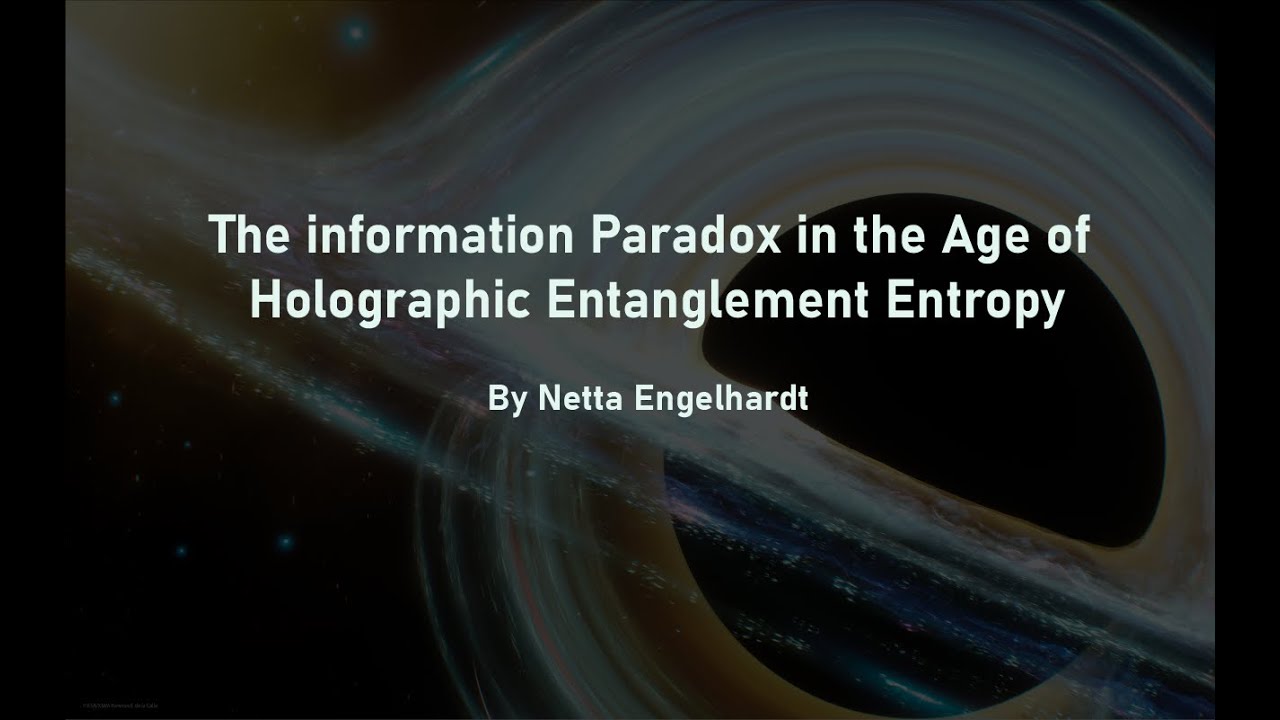 The Information Paradox in the Age of Holographic Entanglement Entropy ...