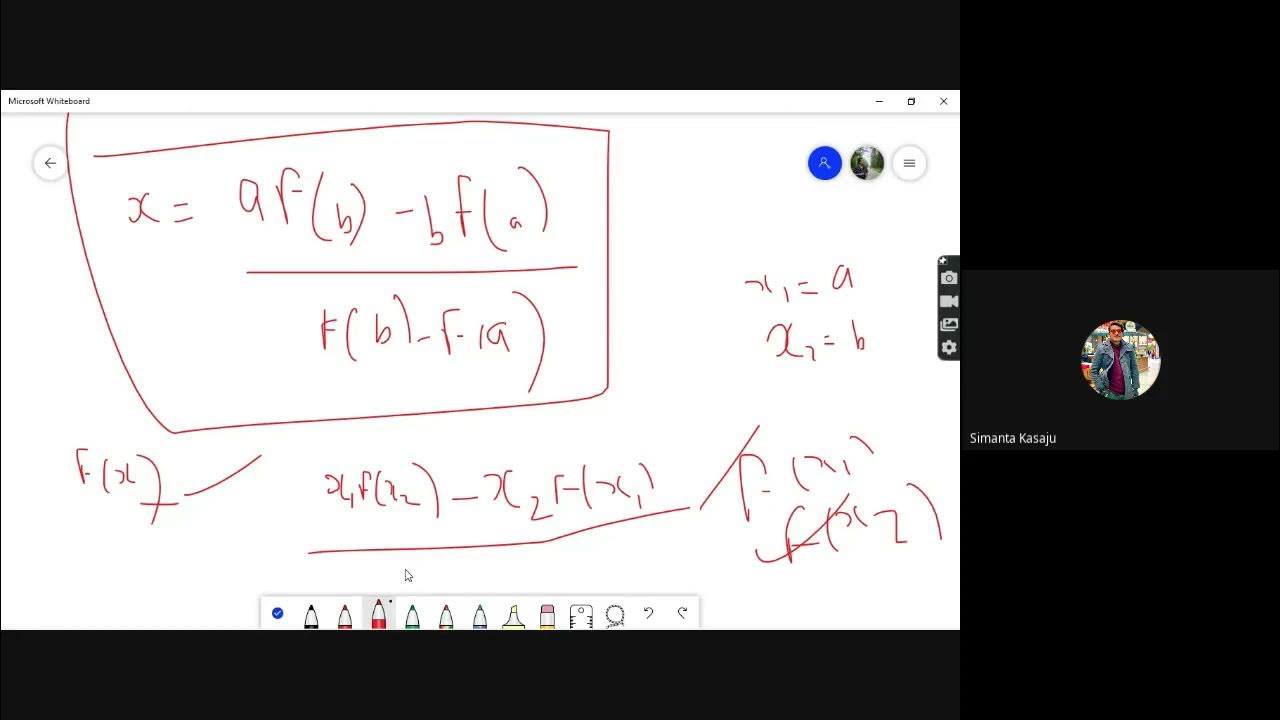 Lec5 Fasle position method ,NR method with example - YouTube