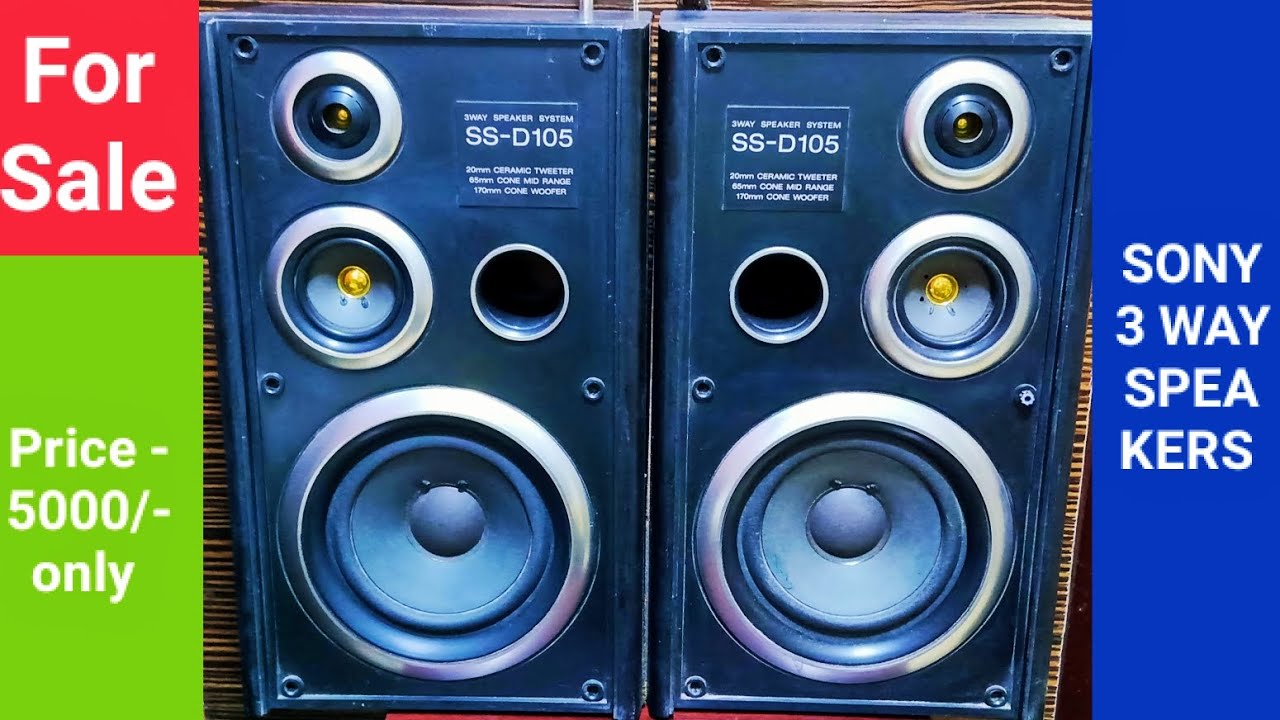 Rs - 5000/- only SONY 3 Way Speakers System SS-D105 Very nice Sound ...
