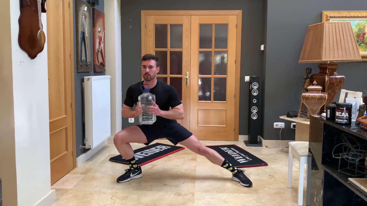 SENTADILLA LATERAL CON GARRAFA - YouTube
