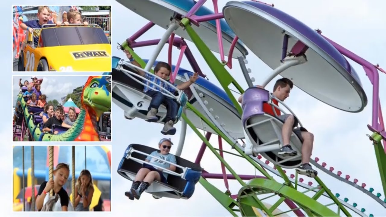 Carnival Rides and Midway Games | County Fair Photo Gallery - YouTube