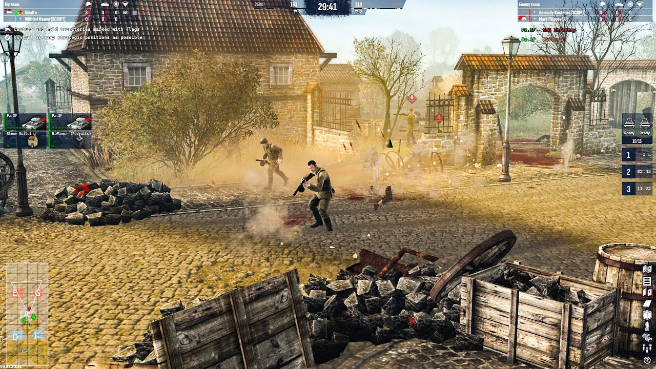 Men of War II - Assault Zones, Bazerville [Beta2] - YouTube