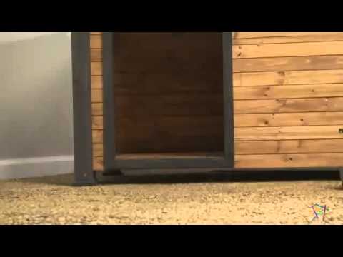 Precision Outback Log Cabin Dog House - YouTube