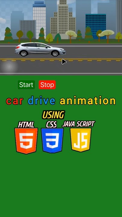 Car Drive Animation Using HTML CSS & JAVASCRIPT #htmlcss #coding #maharacreativity - YouTube