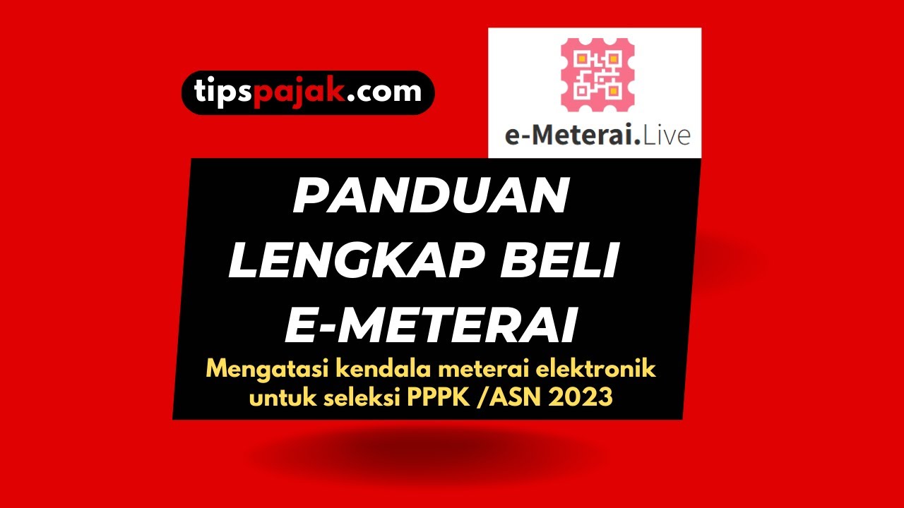 CARA BELI E METERAI DI E-METERAI.LIVE BISA UNTUK PPPK SSCASN 2023 ...
