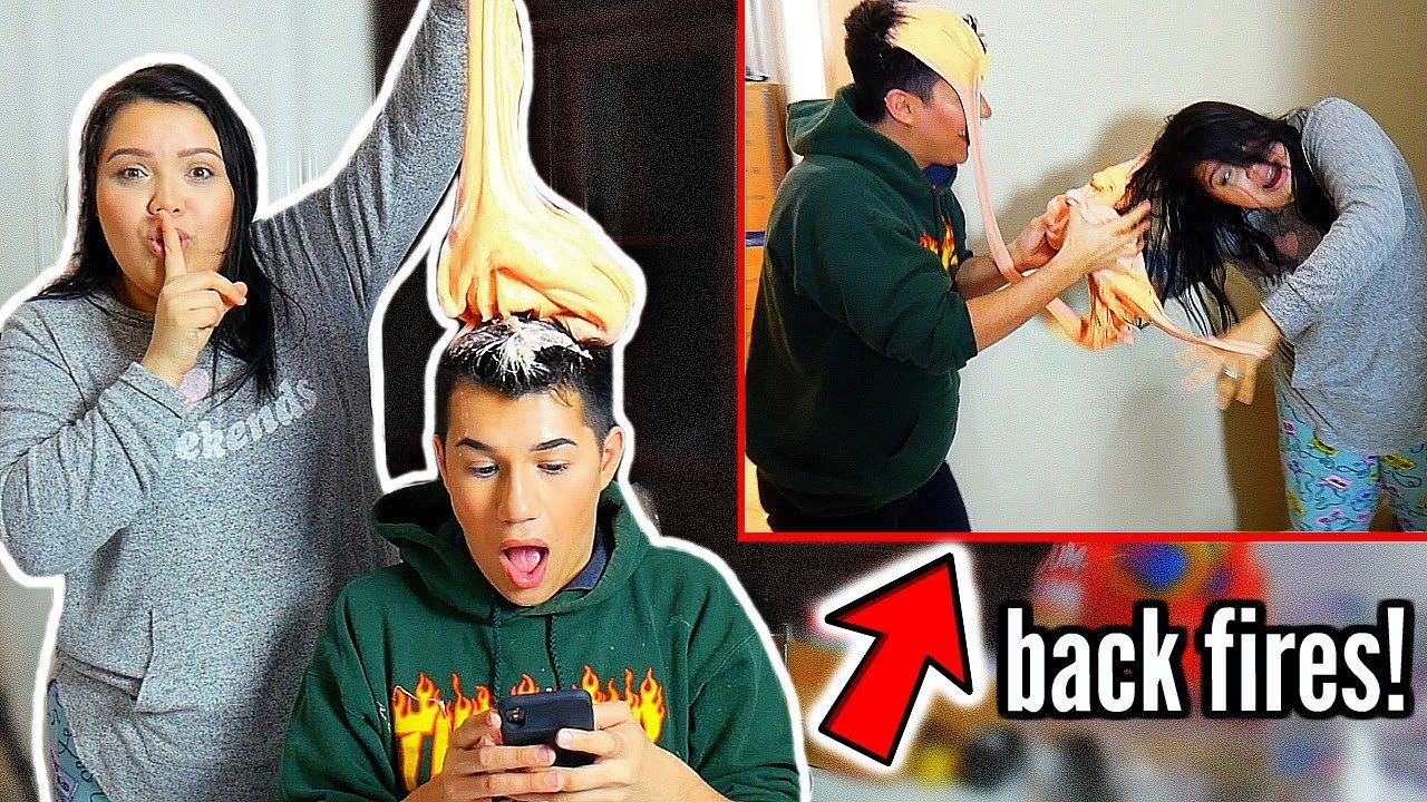Slime Prank *GONE WRONG* backfires! - YouTube
