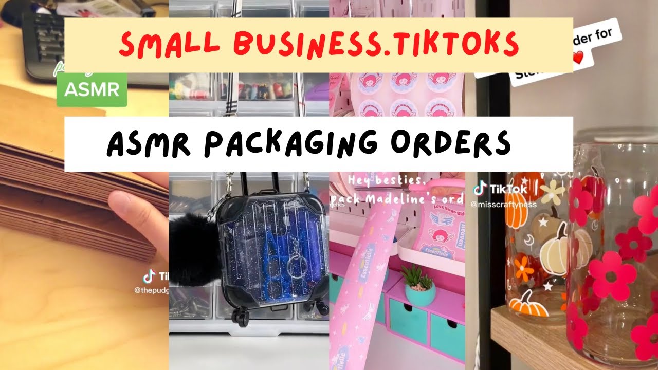 Asmr Packaging Orders!🤍Part:23 | Smallbusiness.tiktoks #smallbusiness # ...