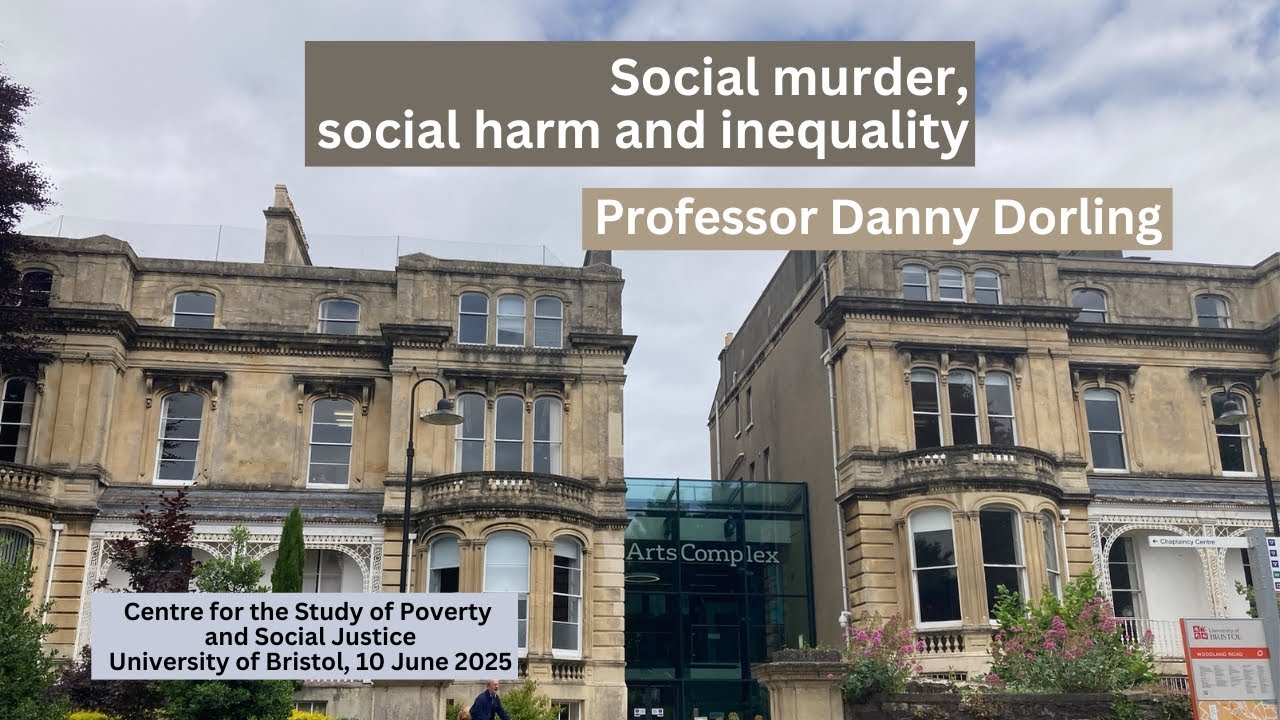 Social murder, social harm and inequality: Danny Dorling - YouTube