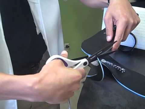 How to Trim Orthotics - YouTube